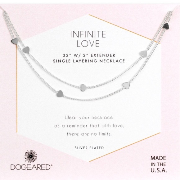 Dogeared | Jewelry | Dogeared Silver Infinite Love Long Necklace | Poshmark